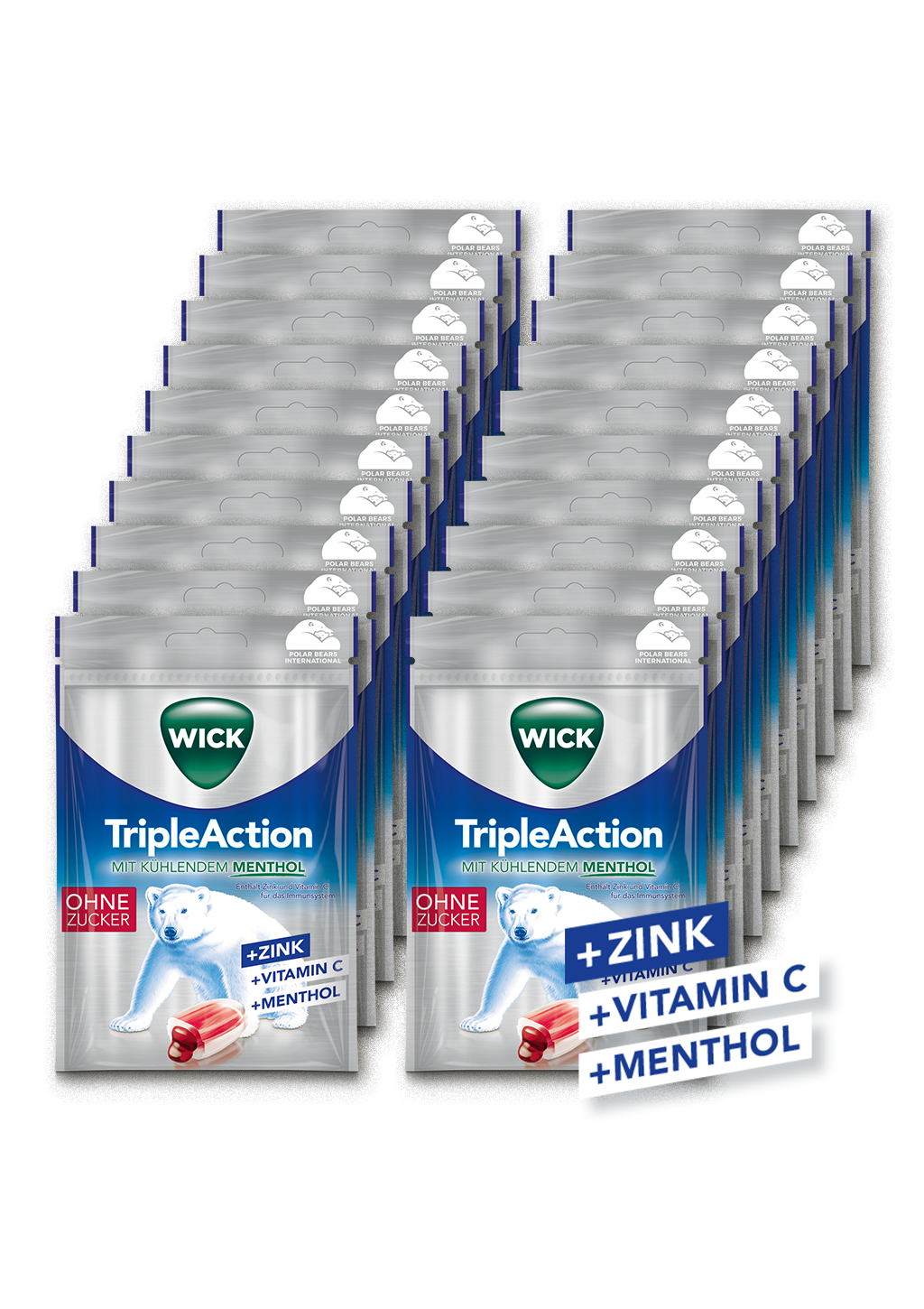 WICK TripleAction Vorratspaket – WICK Hustenbonbons